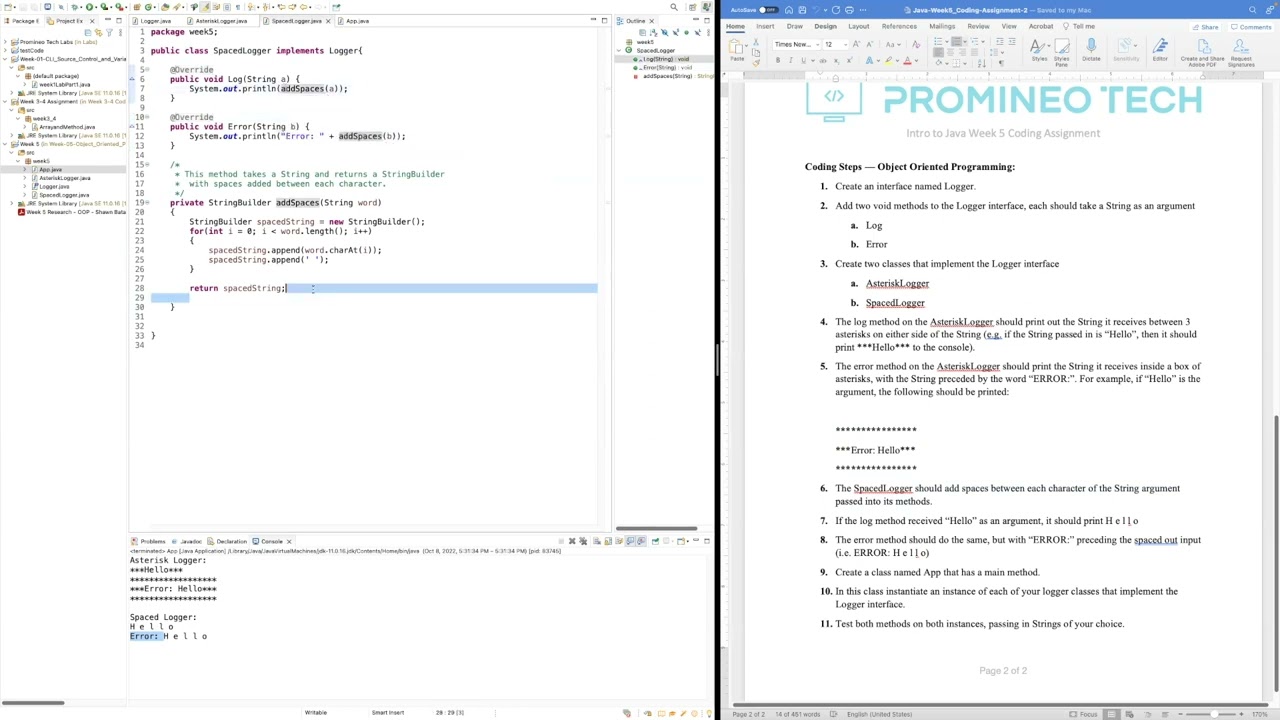 Week 5 Coding Assignment - Shawn Bataju