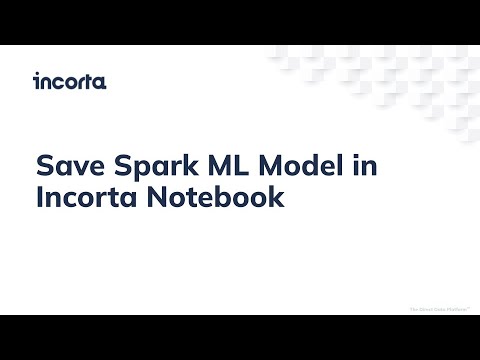 Save Spark ML Model Ⅱ – Data Science with Incorta