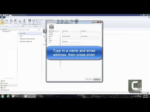 Beginning computer Email lessons  How to add people into your address book with Windows Live Mail