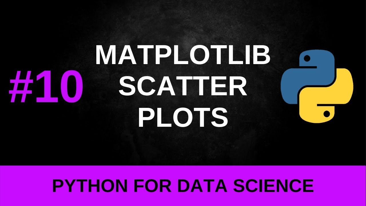 Python Data Science Tutorial #10 - Scatter Plots with Matplotlib