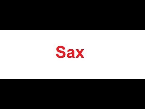 Sax meaning in Hindi