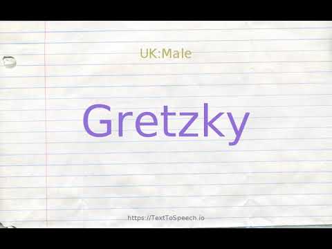 How to pronounce gretzky