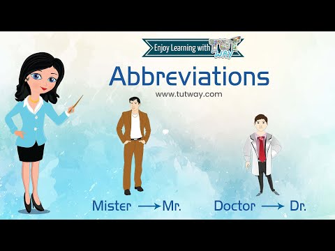 Learn Abbreviations | Abbreviations Examples | Abbreviations for Kids | English Grammar | English