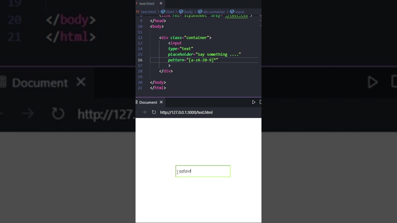 Regular Expressions in HTML and css | #shorts #html #coding