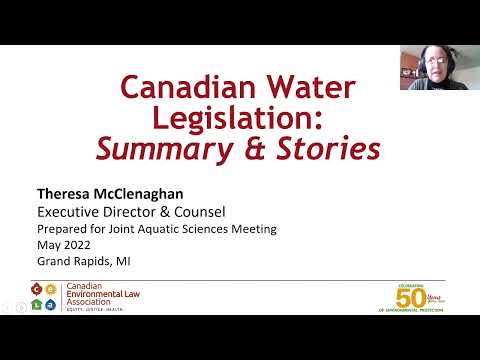 Presentation - Canadian Clean Water Legislation