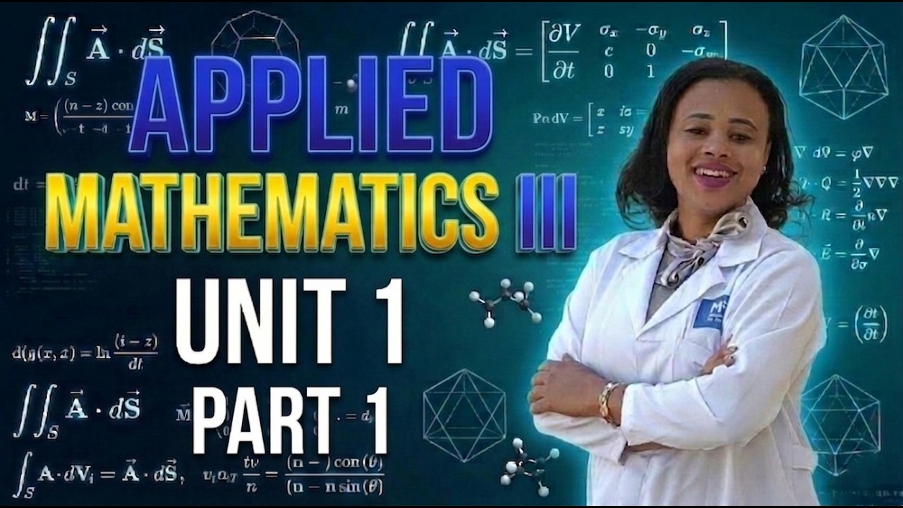 APPLIED MATHEMATICS III  CHAPTER  1 PART 1 FIRST ORDER DIFFERENTIAL EQUATION