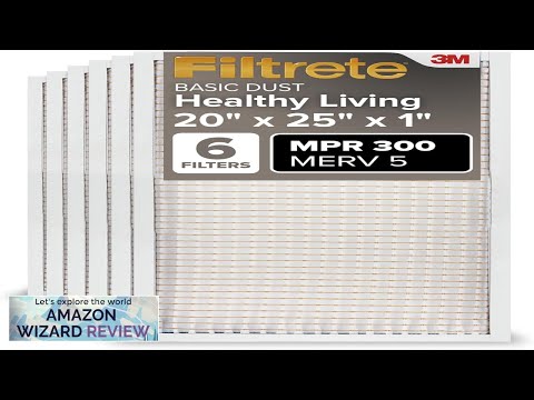 Filtrete 20x25x1 AC Furnace Air Filter MERV 5 MPR 300 Capture Unwanted Review