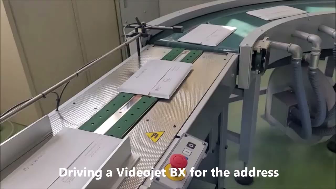 Print color logo and address in black on industrial polywrapper