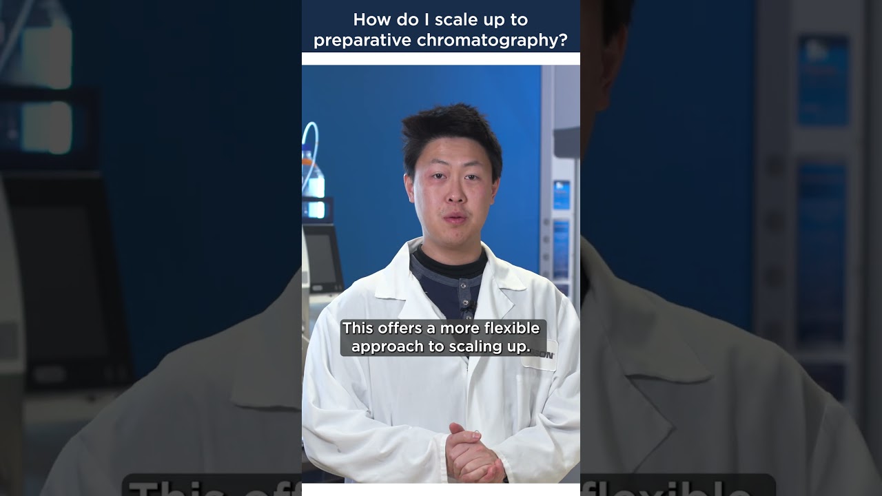 How do I scale up to preparative chromatography? #labequipment #shorts #science #chromatography