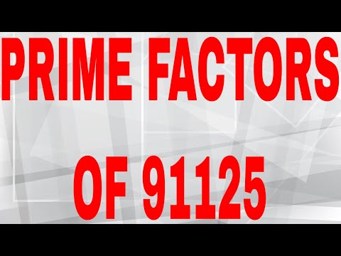 Prime factors of 91125|Prime factorization