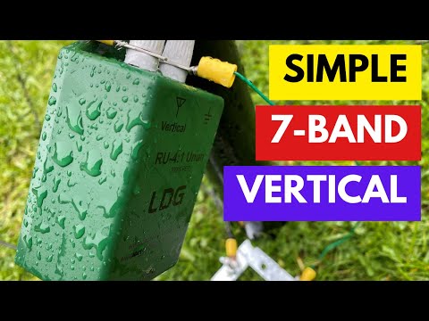 Ham Radio: Easy Vertical Multi-Band Antenna 40-10 Metres
