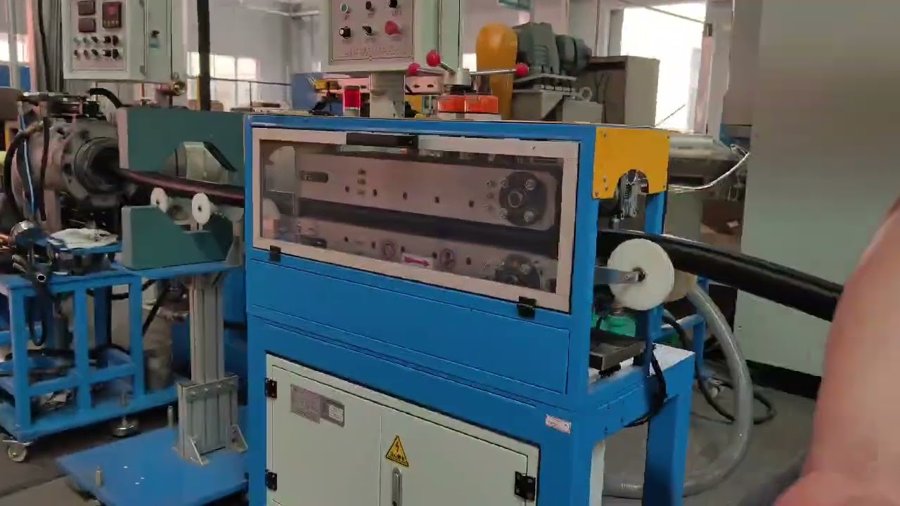 120mm Knitted Hose Line with Stock Table, Release Agent & Knitting Defect Inspection