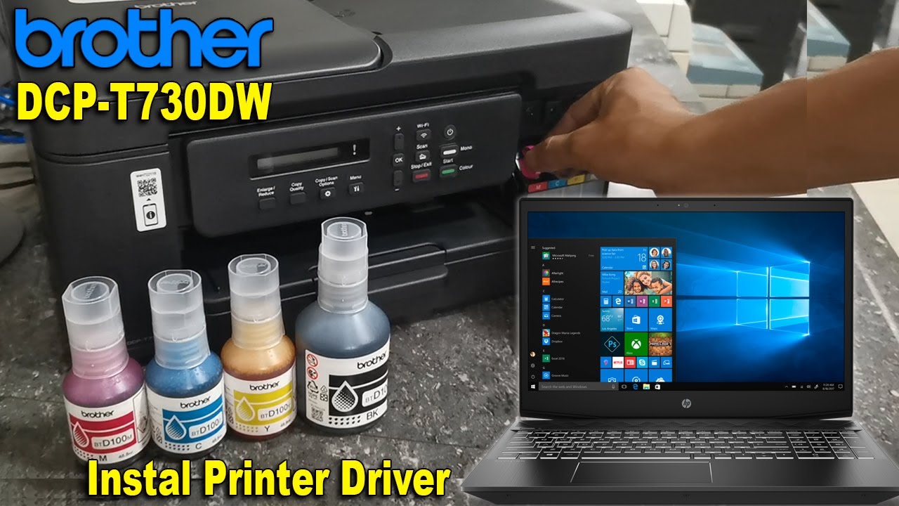 How to Initialize and Install Driver of  Brother DCP T730DW Printer.