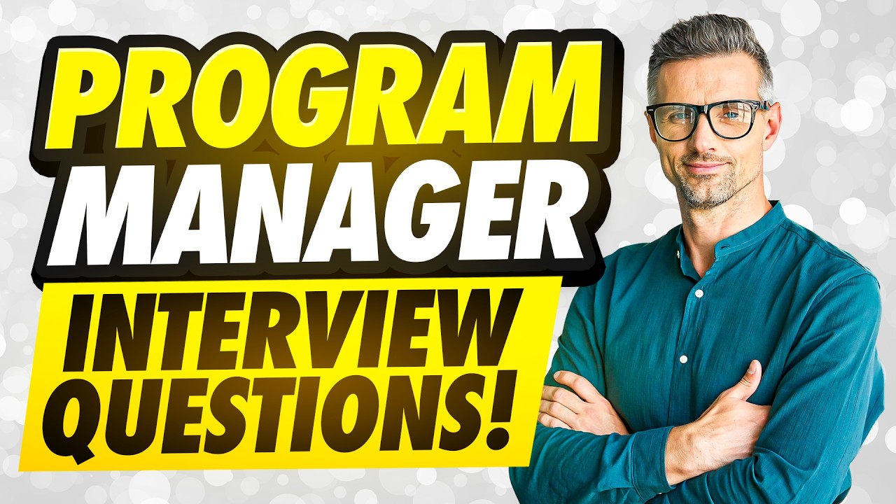 PROGRAM MANAGER Interview Questions & ANSWERS! (How to PASS a PROGRAM MANAGER Interview!)