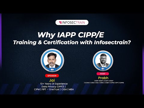 Why IAPP CIPP/E Training & Certification with Infosectrain?