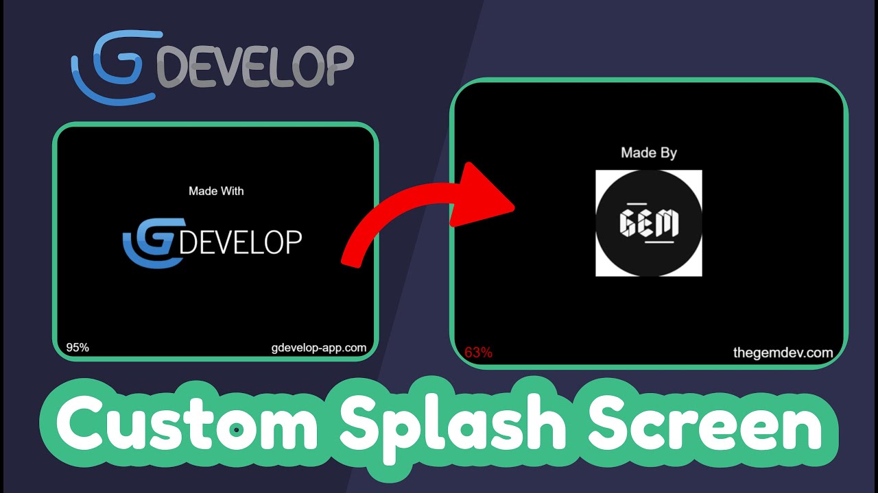 Create a Custom GDevelop Splash Screen | #gdevelop