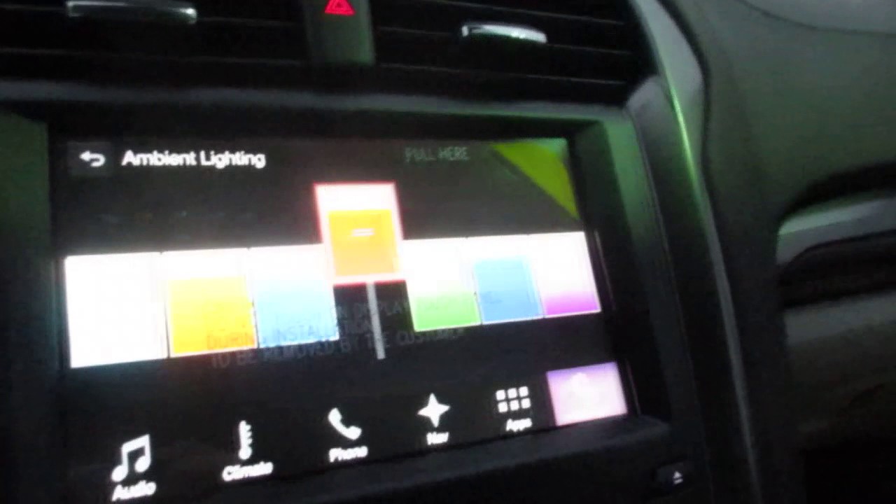 2017-2020 Ford Fusion - Interior Ambient Lighting