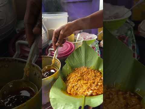 Exploring Local Dishes (Gob3) in Accra Beans with Fried Plantain Mixed together with Palm Oil #food