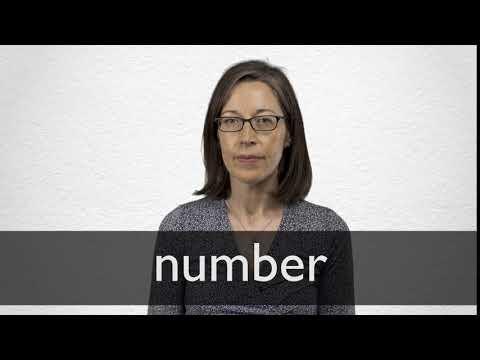 NUMBER definition and meaning | Collins English Dictionary