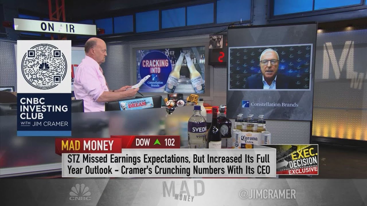 Constellation Brands CEO: A hard seltzer write-down was the main reason for earnings miss