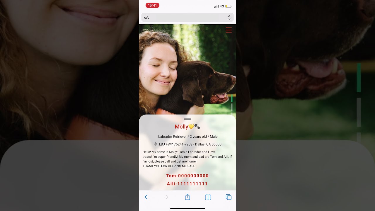 MYLUCKYTAG QR Code Pet Tags