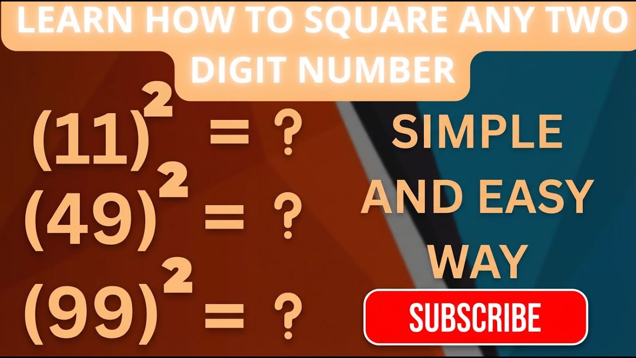 Mastering Two-Digit Squaring: The Fastest Mental Math Trick