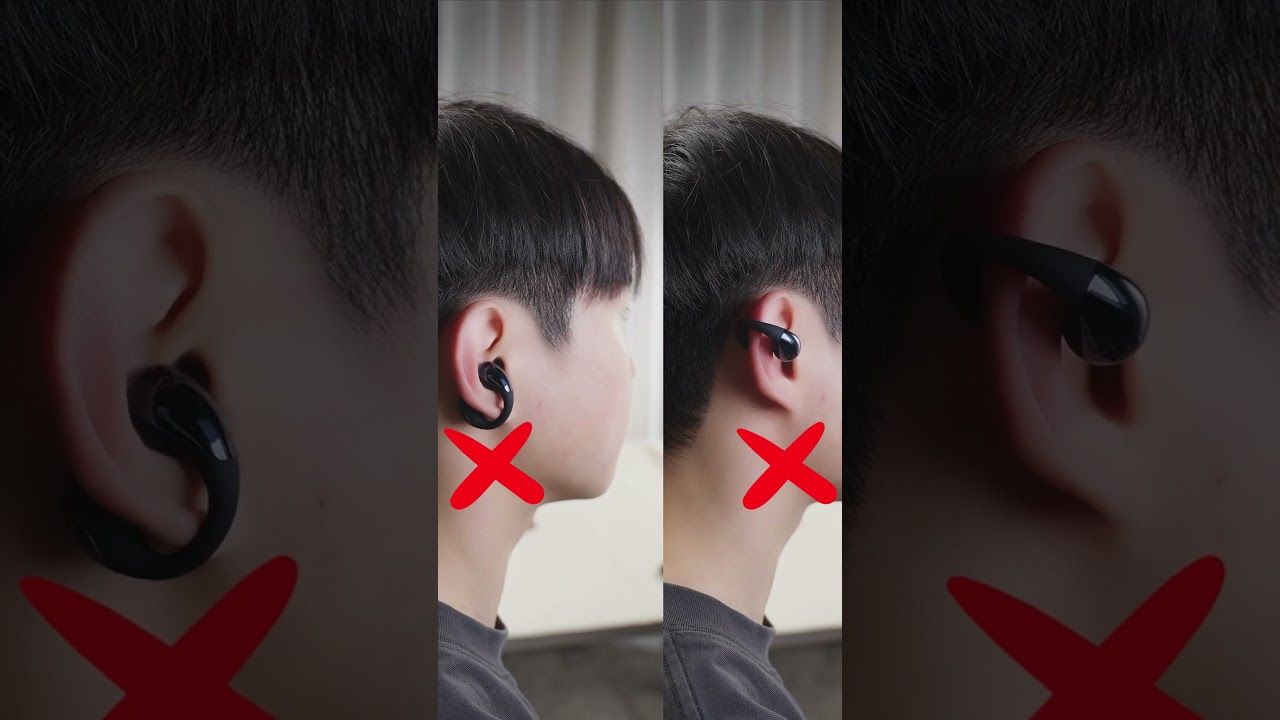 How to wear the PearlClip Pro properly?😆#soundpeats #wearing #earbudswireless #headphones #tech #fyp