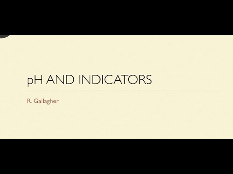 pH and Indicators