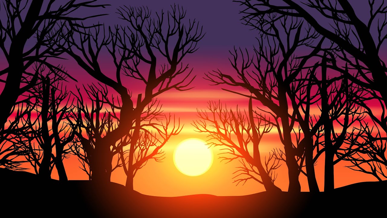 Drawing tree silhouette in adobe illustrator