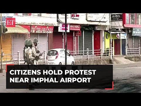 Manipur: Fresh violence near Imphal airport, burn tyres; tear gas shells fired