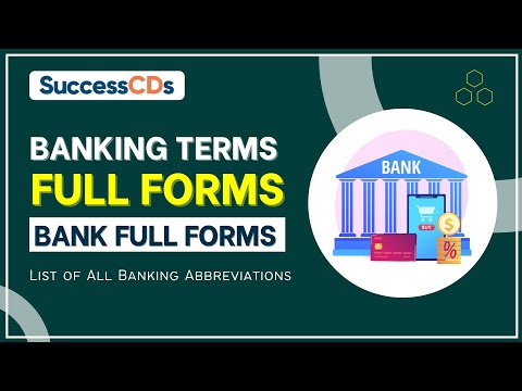 Banking Terms Full Forms | Bank Full Forms | List of All Banking Abbreviations