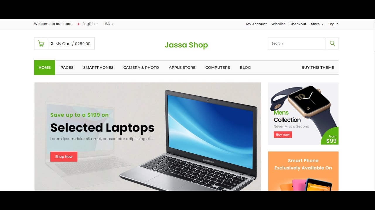Django Python Ecommerce Template Working Demo