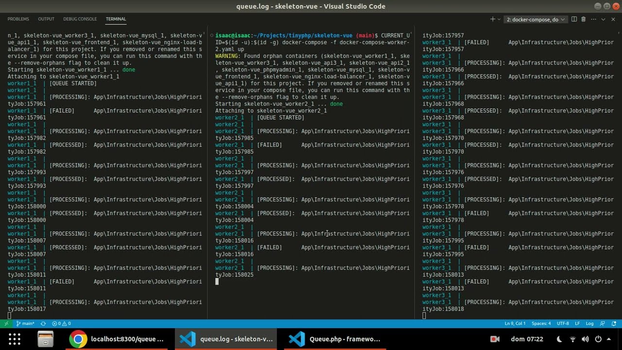 PHP Queue system no Framework