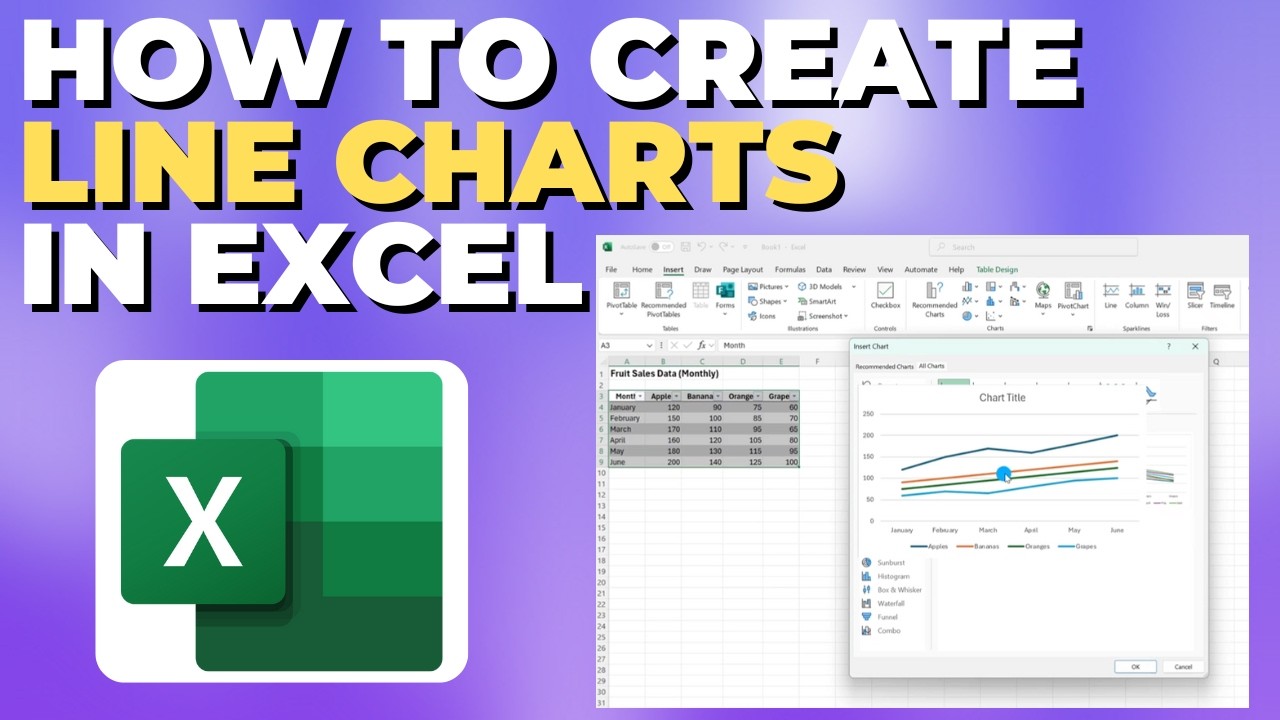 Excel: Create Line Charts Fast