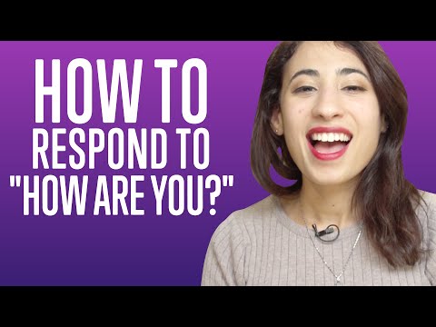 How to respond to "How are you?" in Arabic