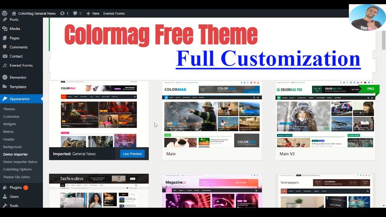 Colormag Free Theme Full Customization