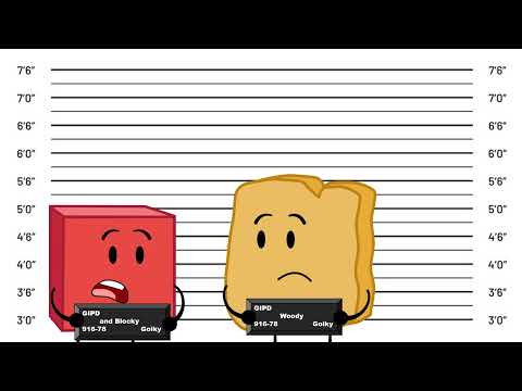 BFDI - Taking picture for police line up funny