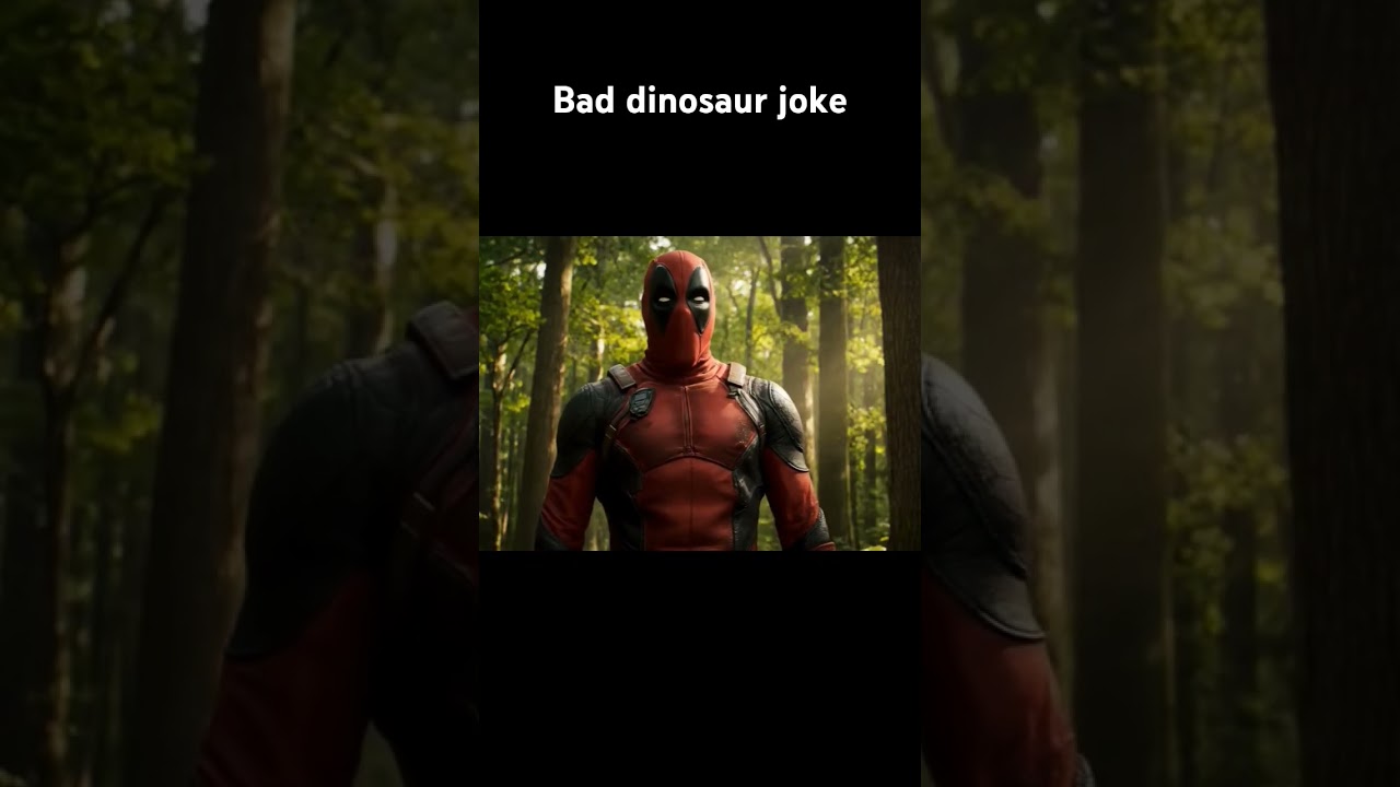 Bad dinosaur joke #funny #deadpool #avengers #marvel #comedy #viral #dinosaur