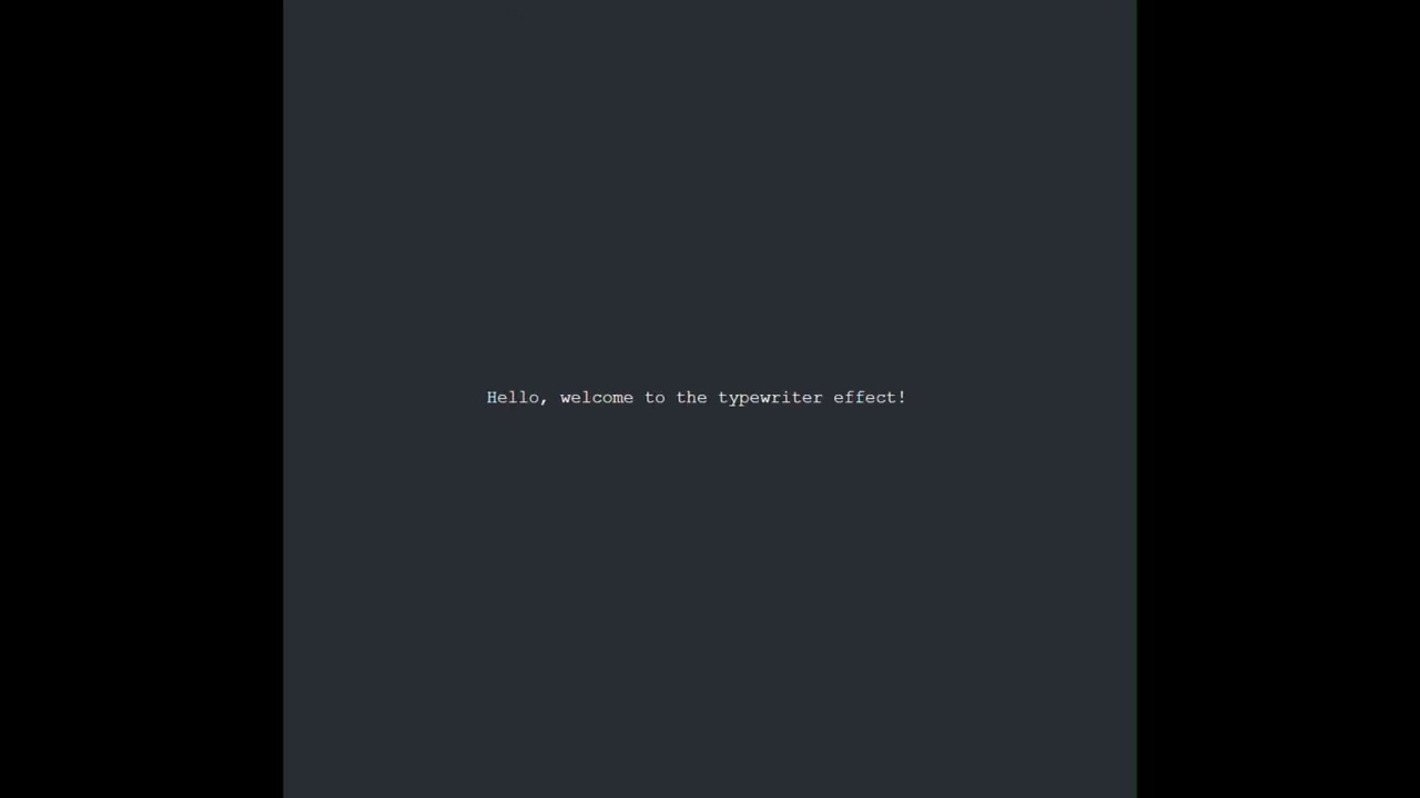 Typewriter Effect Using Only CSS | No JavaScript Needed!