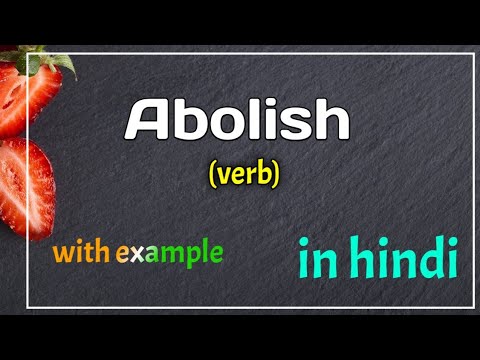 abolish meaning in Hindi | English vocabulary | ssc upsc cgl chsl |# Englishlearning