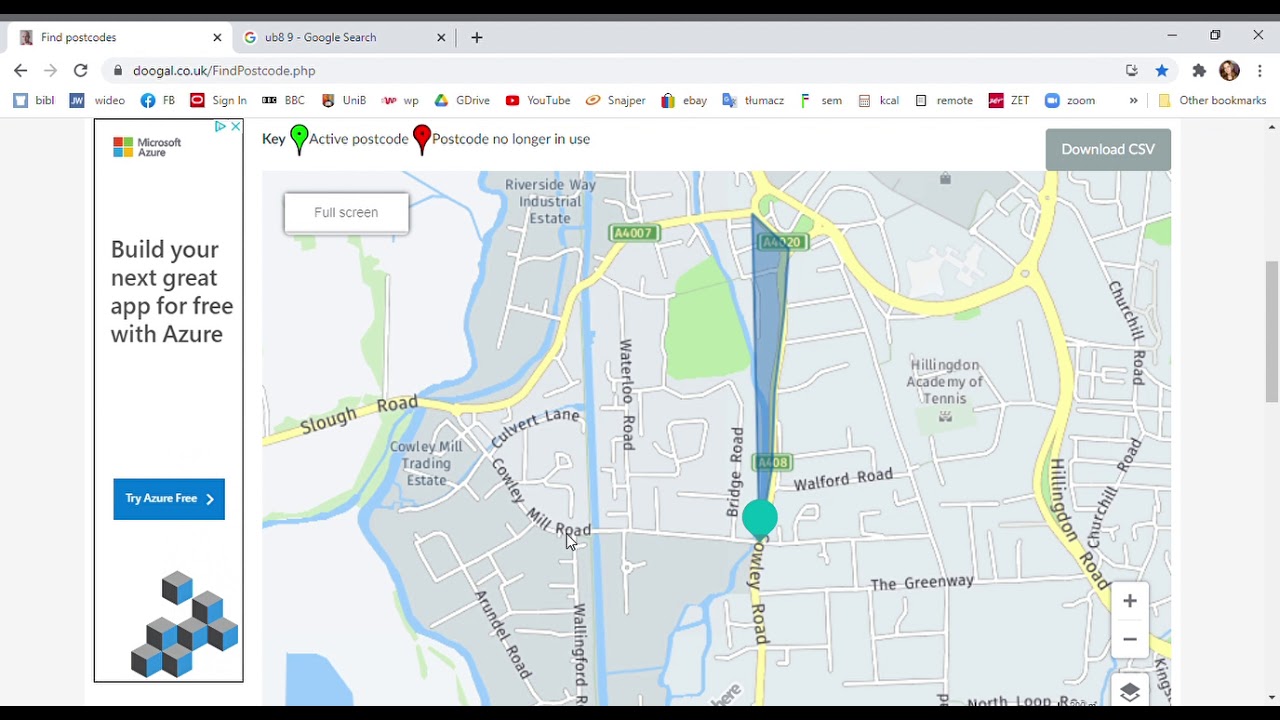 doogal - postcode finder