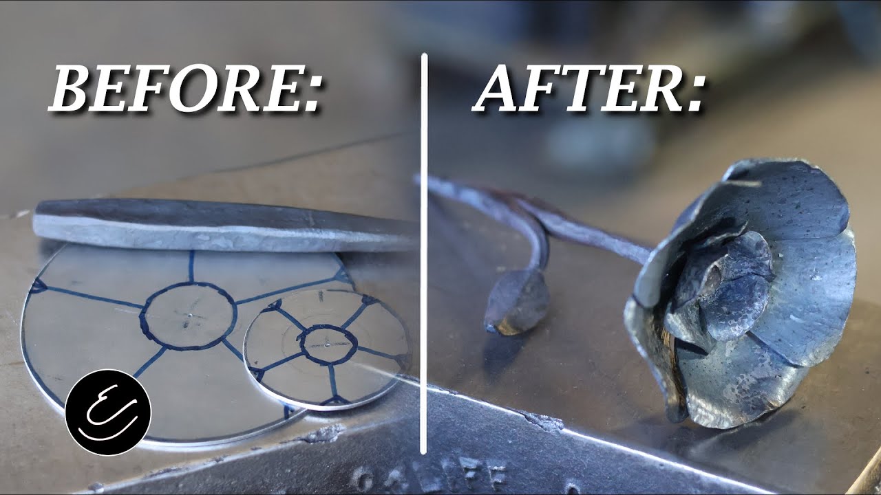 DIY Sheet Metal Project - Hand-Forged Flower