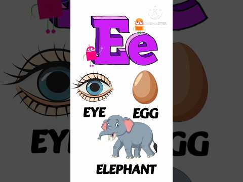 Words that start with 'E' | ABC | Kids learning video #babychamp #childrenseducation #abclearning