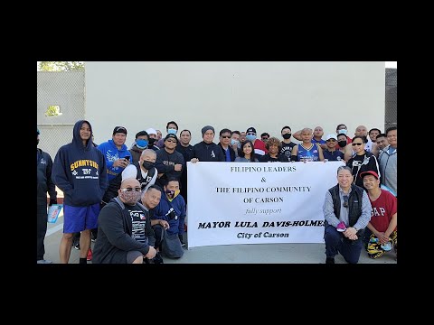 Alex Cainglet connects Carson, CA Mayor Lula Davis-Holmes with the local Filipino Community