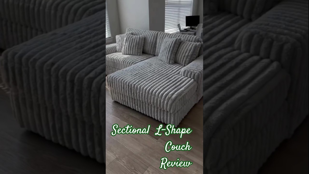 Sectional L-Shape Couch  for Living Room#dreamcouch #sofabed#home#furniture