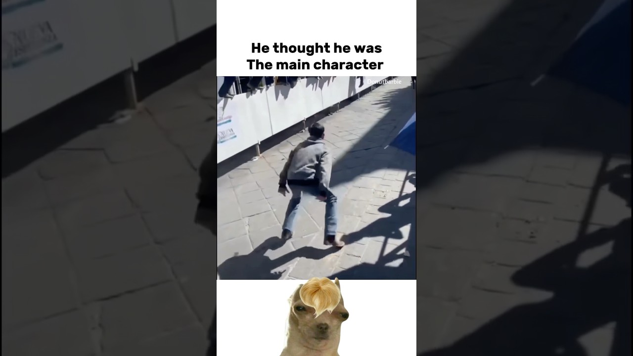 Bro thought he was the main character 🤣#fail #memes