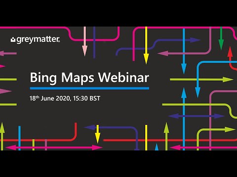 Bing Maps MIO API Webinar June 2020