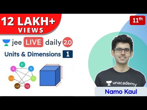 JEE: Units and Dimensions L1 - Class 11 - IIT JEE Physics Video Lecture ...