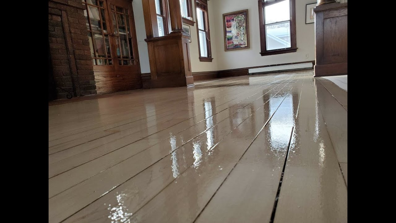 Another old maple floor with natural finish!