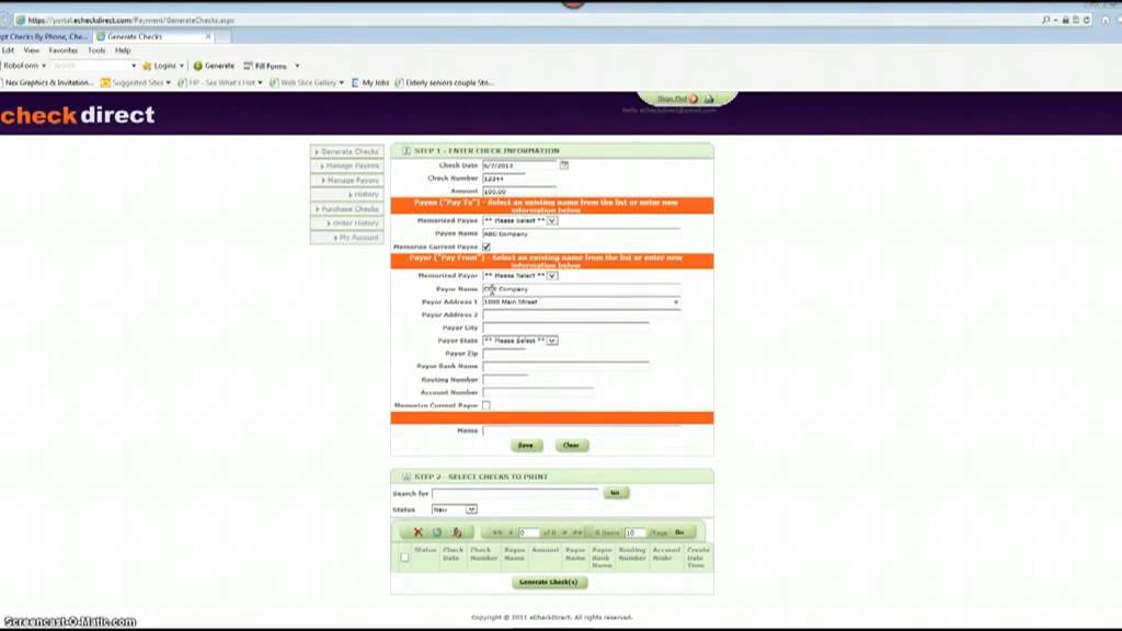 accept check software  | electronic check processing